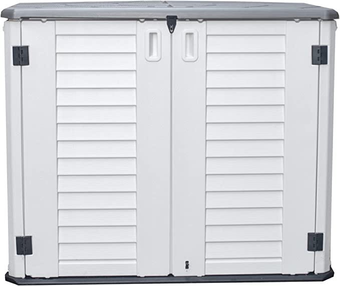 Horti Cubic Horizontal Outdoor Storage Shed with Shelf Support ...