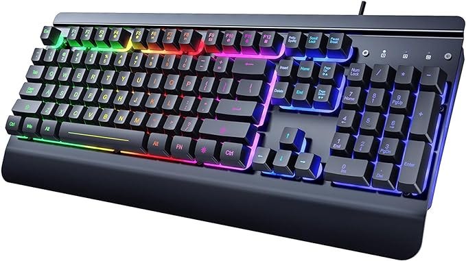 Gaming Keyboard 104 Keys All-Metal Panel - Online Shopping - Medium