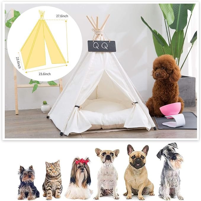 Cozy Comfort for Your Furry Friend: The Pet Teepee with Cushion for ...