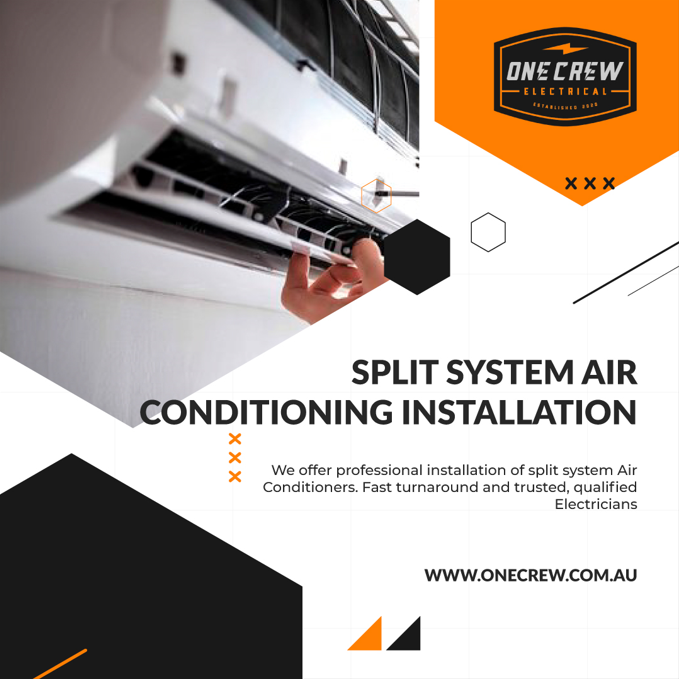 Split System Air Conditioner Installation - OneCrew Electrical - Medium