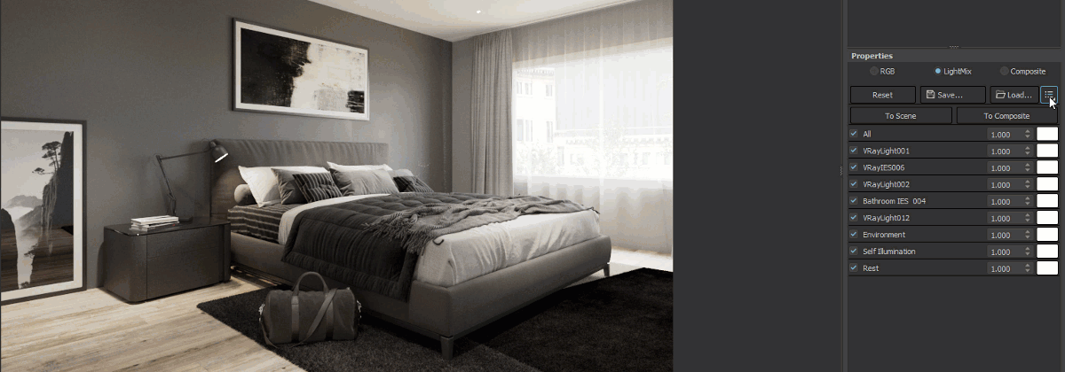 3ds Max Render Room Paint