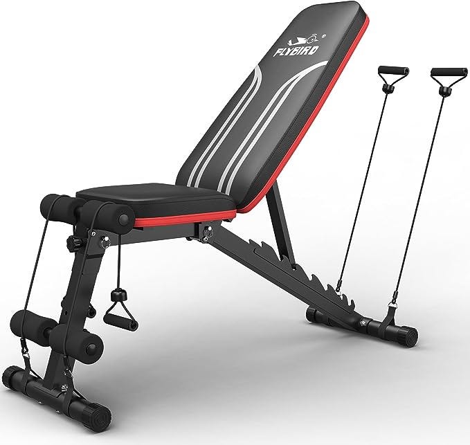 Adjustable Bench, Utility Weight Bench for Home Gym Full Body Workout ...
