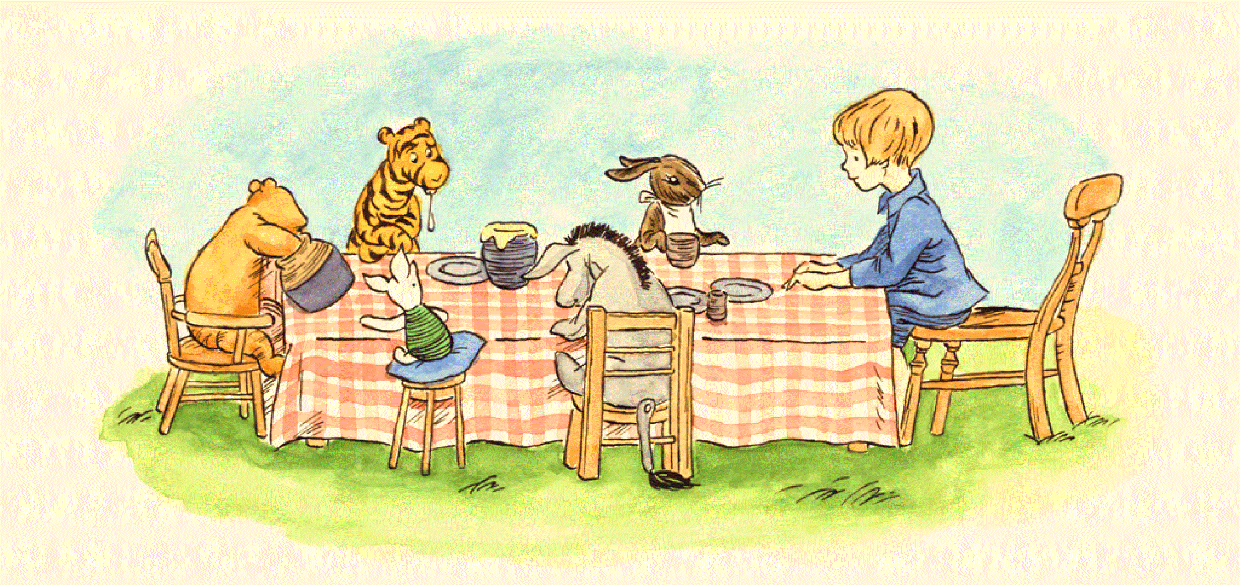 Winnie The Pooh Eating Honey Drawing