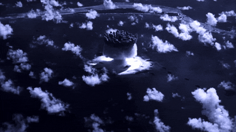 Nuclear Explosions From Space Gif