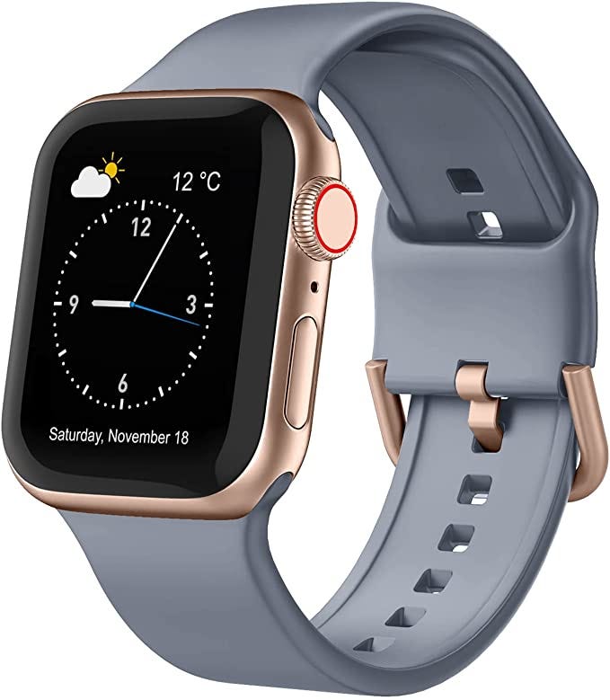 Adepoy Compatible with Apple Watch Bands 41mm 40mm 38mm, Soft Silicone ... Adepoy Compatible with Apple Watch Bands 41mm 40mm 38mm, Soft Silicone ...