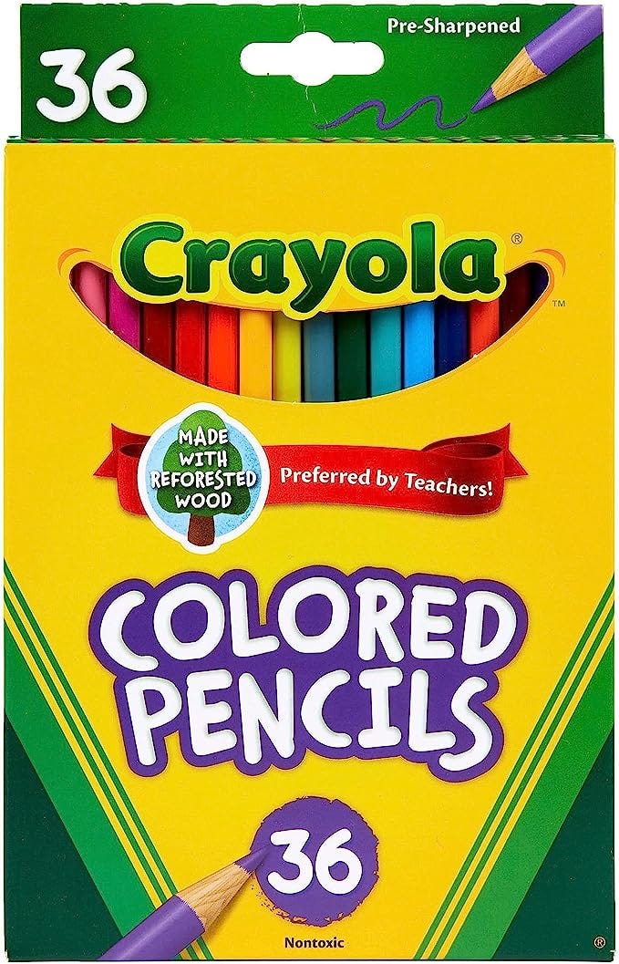 Crayola Colored Pencils (36ct), Kids Pencil Set, Back to School ...