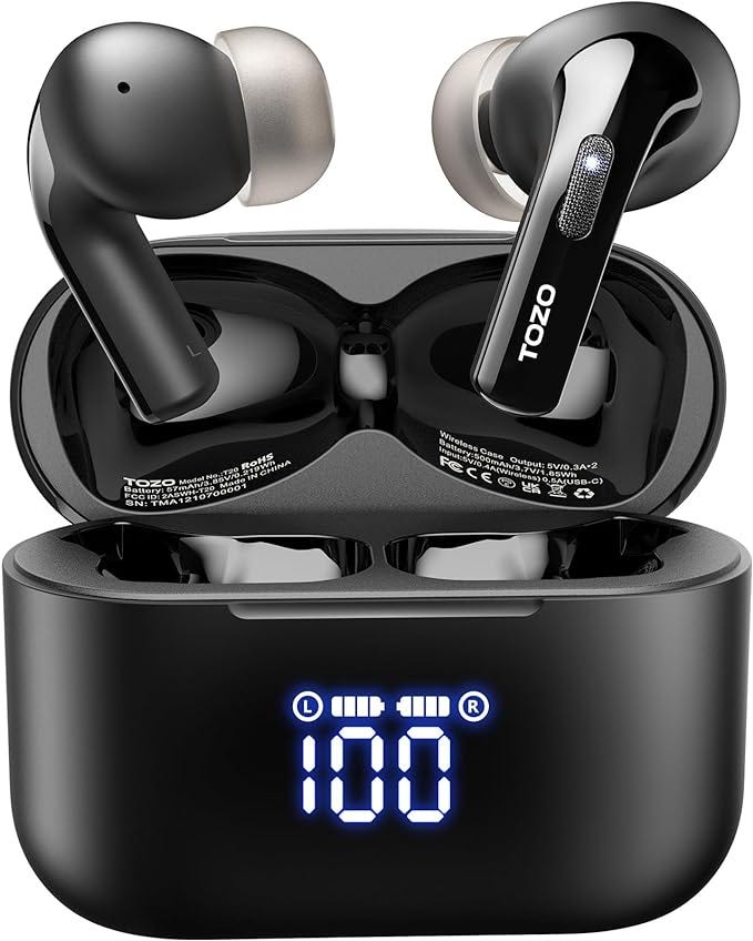 The TOZO T20 Wireless Earbuds boast an array of impressive features ...