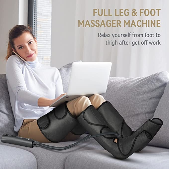 FIT KING Leg Air Massager for Circulation and Relaxation Foot and Calf ...