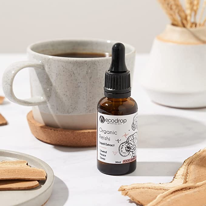 Organic Reishi Mushroom Double Extract Liquid Tincture — EcoDrop ...