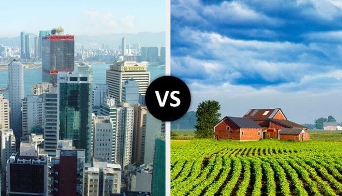City Life Vs Village Life