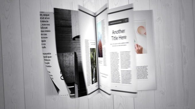 Top 5! I will create 3d book trailer or magazine promo animated video ...
