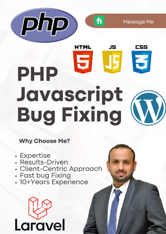 Miananjum20: I will fix laravel issues, wordpress issues, errors, and ... Miananjum20: I will fix laravel issues, wordpress issues, errors, and ...