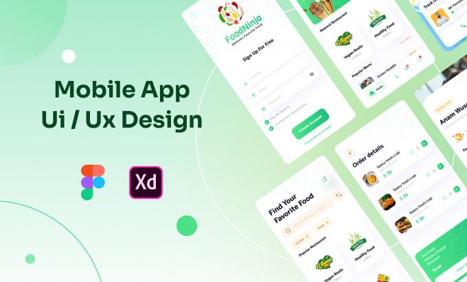 Top 5! I will create mobile app UI UX design for $5 | by Redbom | Medium