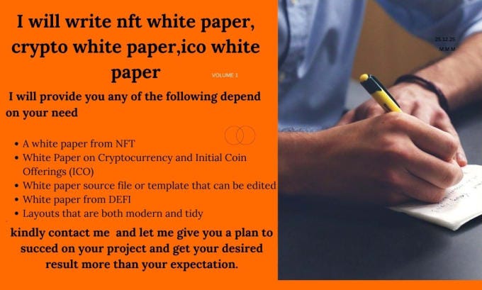 I will write nft white paper, crypto white paper, ico white pape | by ...
