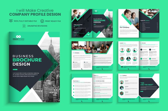 Best Deals! I will design corporate brochure, handout trifold, company ...