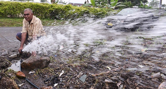 Fiji Sun. Shaz Mohammad shows the broken water… | by wsmith | Medium