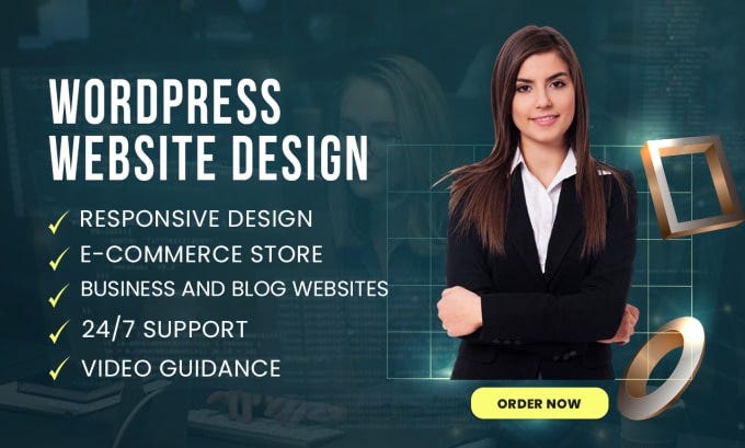 Best Deals! I will build responsive professional wordpress website design or ecommerce store for ...