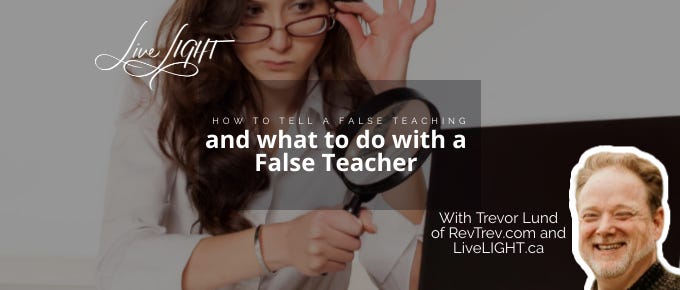 How to tell a false teaching and what to do with a false teacher | by ...