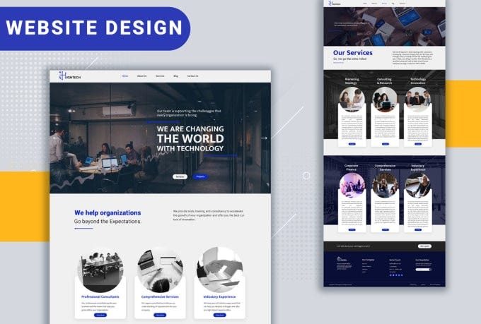 Top 5! I will design and develop a professional business website for ...