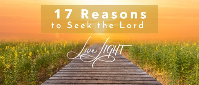17 Reasons to Seek the Lord | by Revtrev | Feb, 2024 | Medium