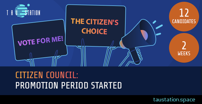 Citizen Council: Promotion Period started | by Tau Station | Medium