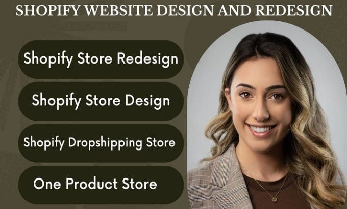 Best Deals! I will build shopify dropshipping store,shopify store design,shopify website ...