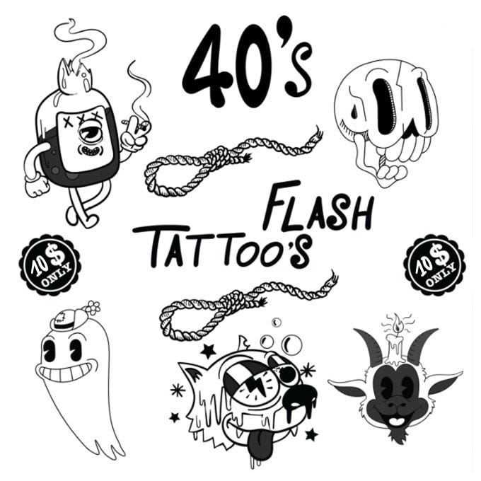 Review I Will Create Flash Tattoos In 40s Cartoon Style For 10 By Tahemel Medium