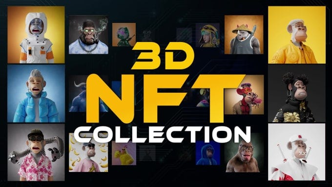 Do a Creative 3D NFT Art That You Can Sell on Opensea 2024 | Medium