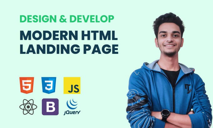 Top 5! I will design modern html landing page for $90 | by Shoda | Dec ...