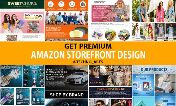 Top 5! I will create and design your amazon brand store or storefront ...