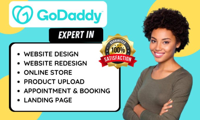 Big Deals! I will design, redesign godaddy website godaddy website ...