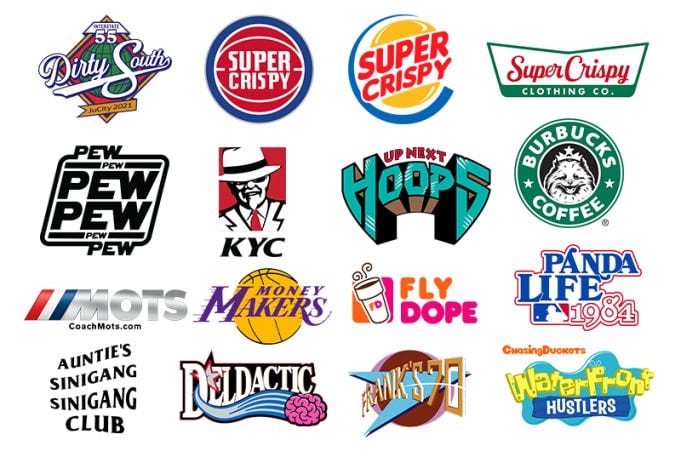 Review! I will recreate, spoof, remake, parody a logo with your words ... Review! I will recreate, spoof, remake, parody a logo with your words ...