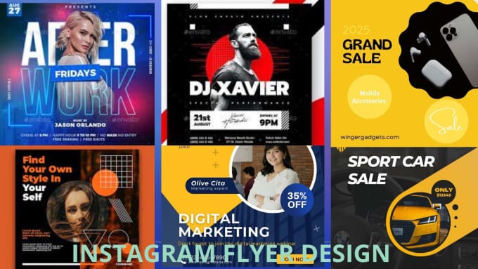 I will design instagram professional flyer for church business, events ...