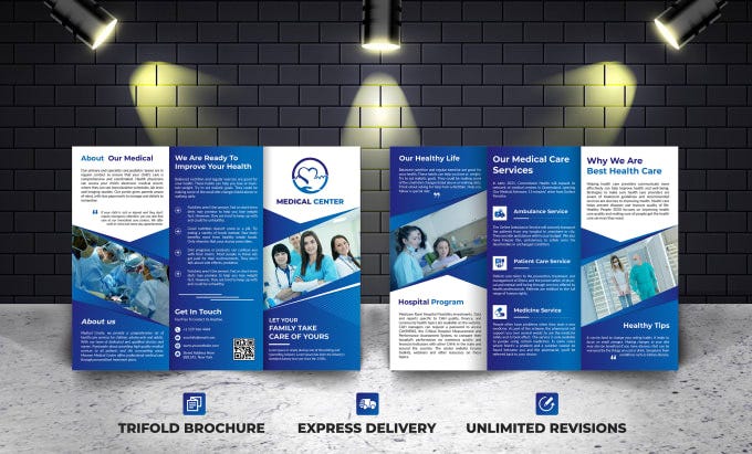Hot Review! I will brochure design, trifold, bifold, leaflet, flyer ...