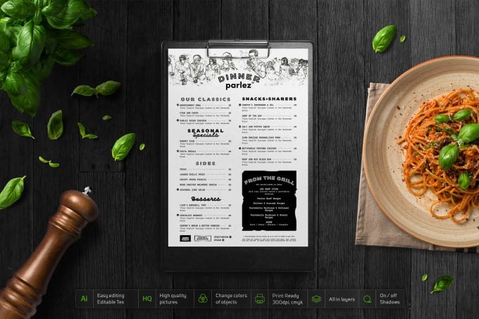 I will design modern menu restaurant menu digital menu | by MD.MOMINUL ...