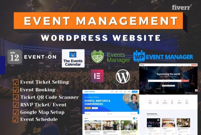 Build Event Website, Ticket Selling Website and Event Management ...
