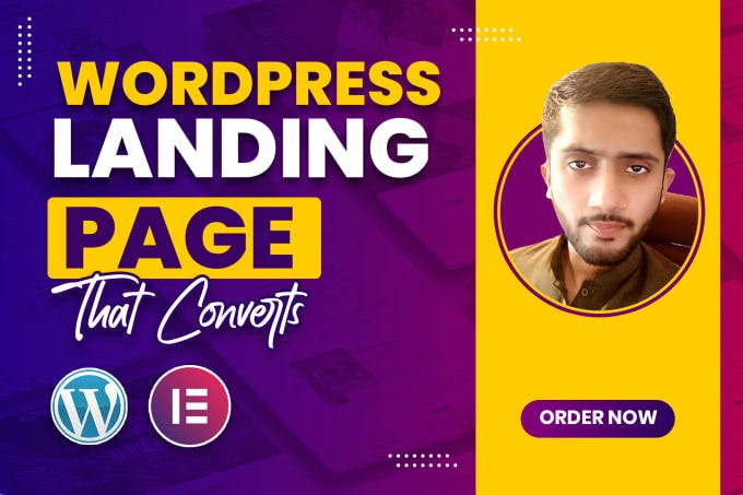 Top 10! I will build responsive wordpress landing page design, elementor landing page for $100 ...