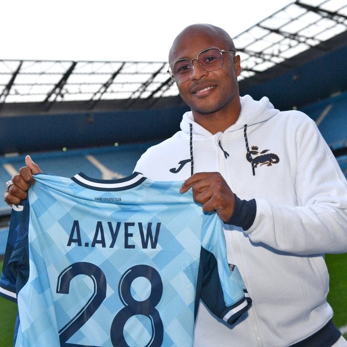 Official: Andre Ayew joins French club Le Havre - Maham Mughal - Medium