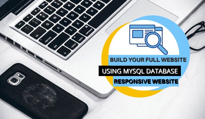 I will create a professional website using MySQL database or theme ...