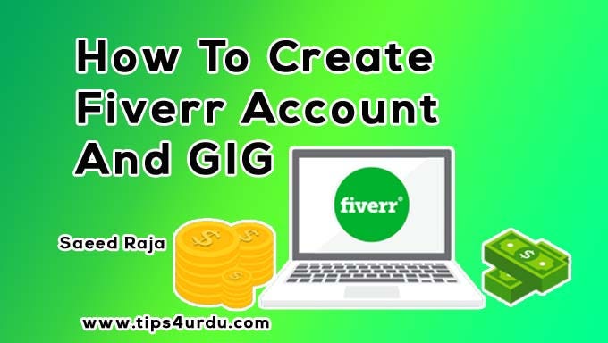 How To Create Fiverr Account And GIG | by tips4urdu | Medium