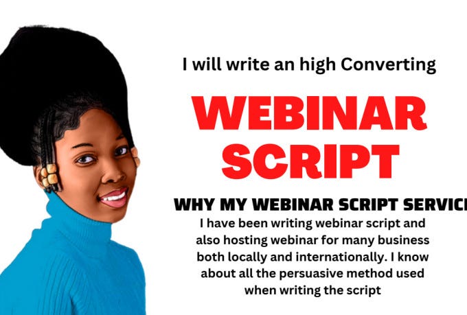 I will write an high converting webinar script for your webinar | by ...