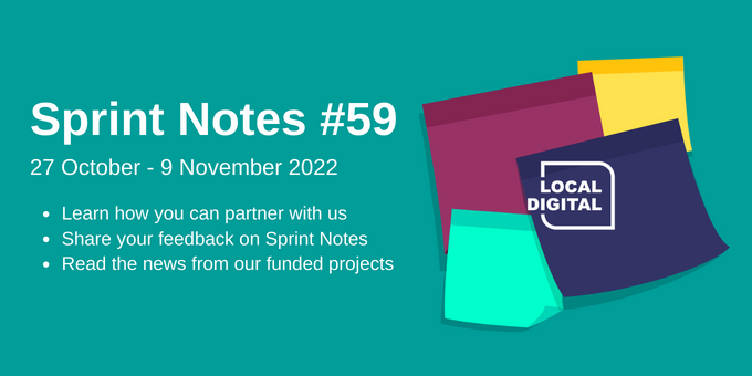 Sprint Notes #59. Covering 27 October — 9 November 2022 | by Local ...