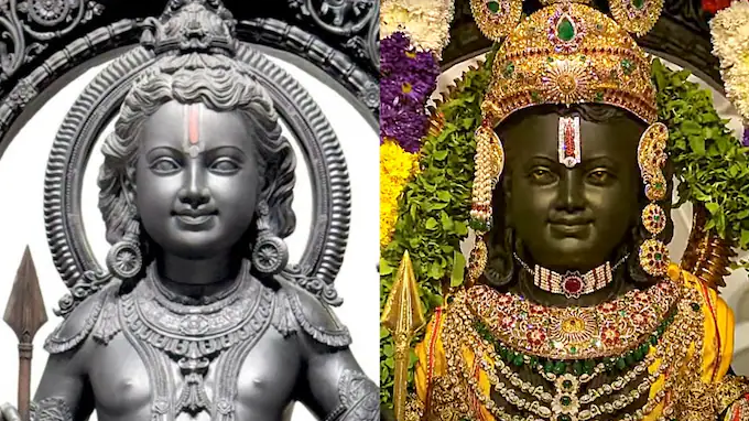 The Divine Transformation: Unveiling the Marvel of Ram Lalla’s Idol ...