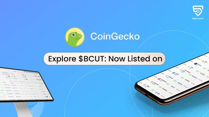 bitsCrunch Token $BCUT Now Listed on CoinGecko | by Martins October ...