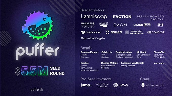 Background @puffer_finance have top-tier Investors, including ...