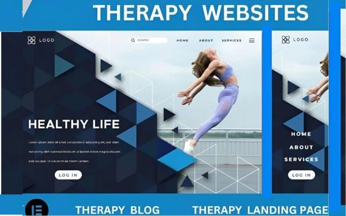 therapy website design, therapy website redesign with elementor pro ...