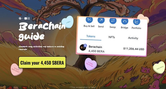 BERA airdrop, complete these new activities:Potential airdrop: $5,000 ...