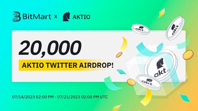 Free AKTIO Airdrop tokens — July Airdrop 2023 | by CryptoExplorerHub | Medium