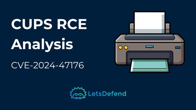 SOC329 — CUPS RCE Detection via IPP Injection (CVE-2024–47177) | by Ghostploit | InfoSec Write-ups
