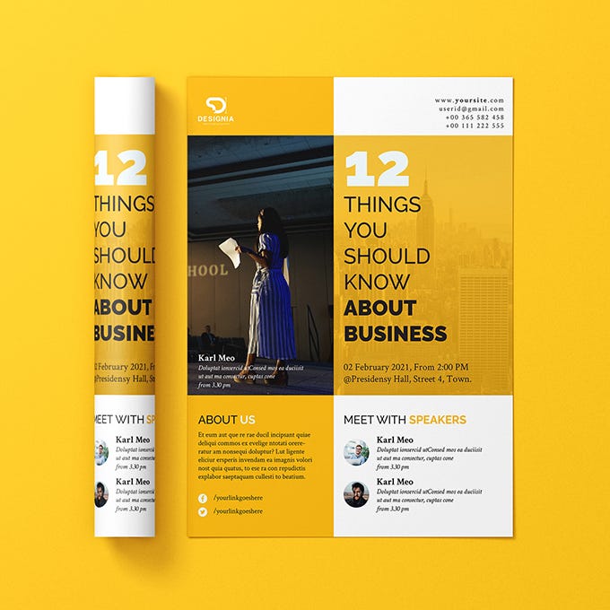 Clean Minimal Corporate Flyer Design - CodeGrape - Medium